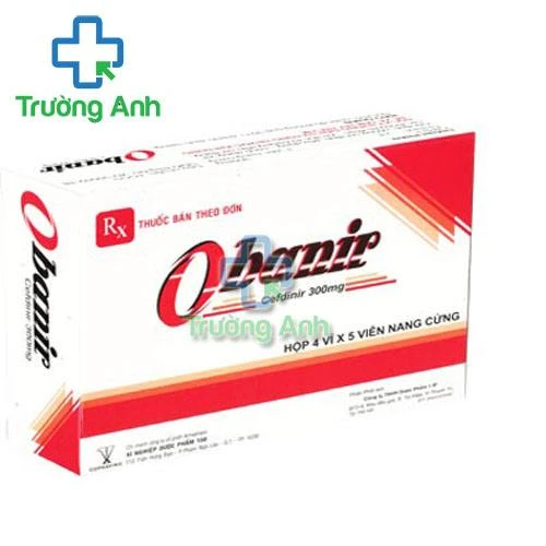 Obanir 300mg - Điều trị nhiễm khuẩn tai, mũi, họng hiệu quả