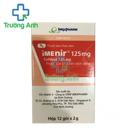 Imenir 125mg - Thuốc điều trị nhiễm khuẩn nhẹ đến vừa