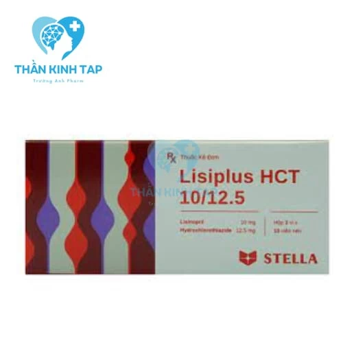 Lisiplus HCT 10/12.5 - Thuốc điều trị tăng huyết áp