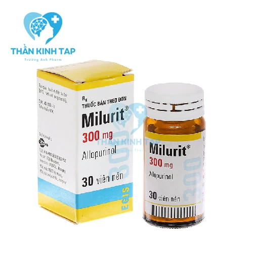 Milurit 300mg - Thuốc điều trị bệnh gút, tăng axit uric máu