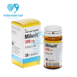 Milurit 300mg - Thuốc điều trị bệnh gút, tăng axit uric máu
